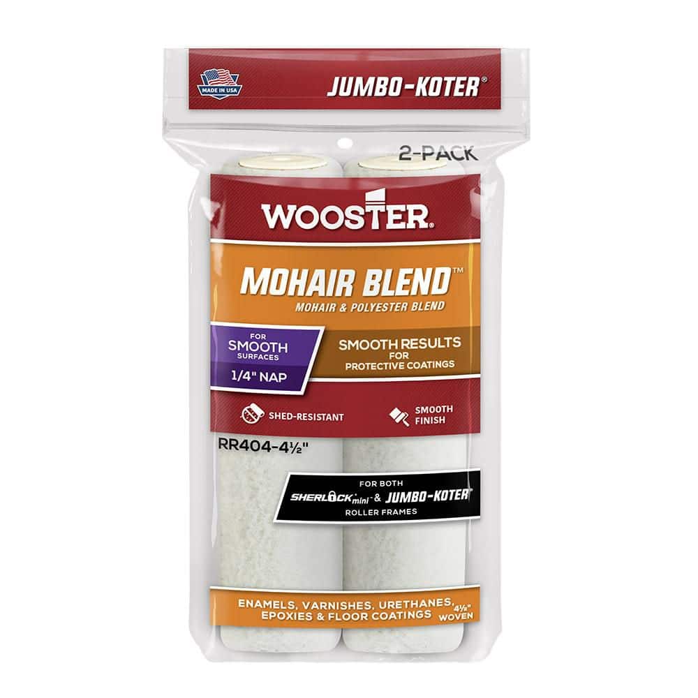 Wooster 4-1/2 in. Jumbo-Koter Mohair Fabric Roller Cover (2-Pack ...
