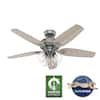 Hunter Channing 52 in. Hunter Express Indoor Matte Silver Ceiling Fan ...