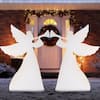 Best Choice Products 3 ft. White PVC Christmas Angel Holiday Yard Decor ...