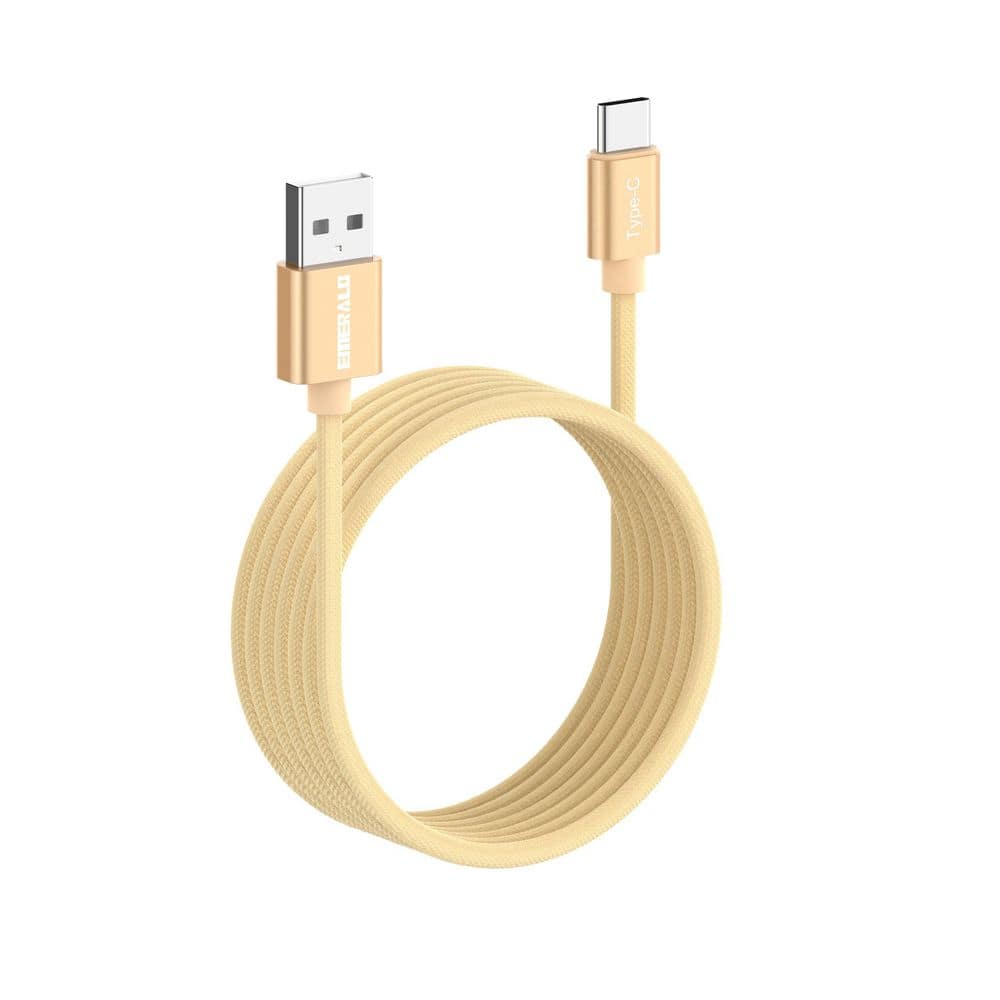 Emerald 10 ft. Braided Type C to Standard USB Charging Cable EE-AC10 ...
