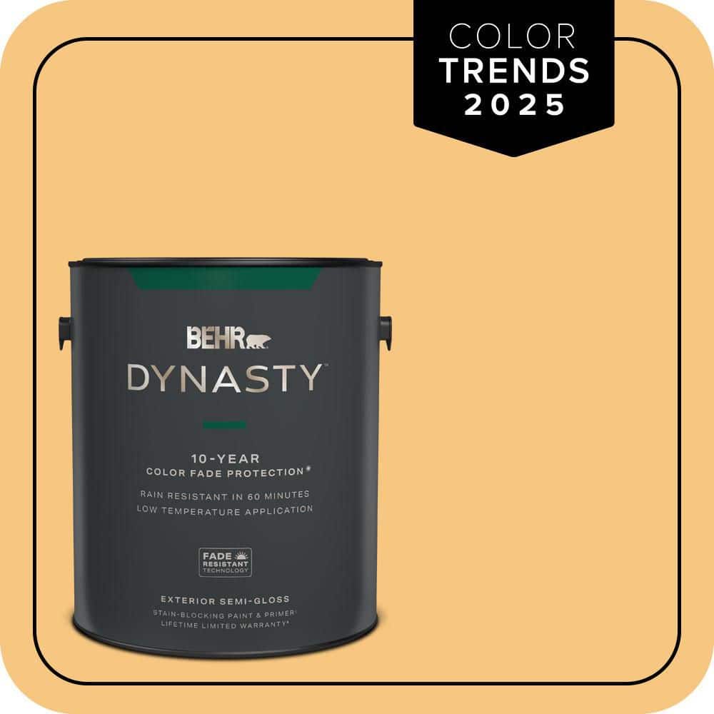 BEHR DYNASTY 1 gal. #PPU6-07 Jackfruit Semi-Gloss Enamel Exterior Stain ...