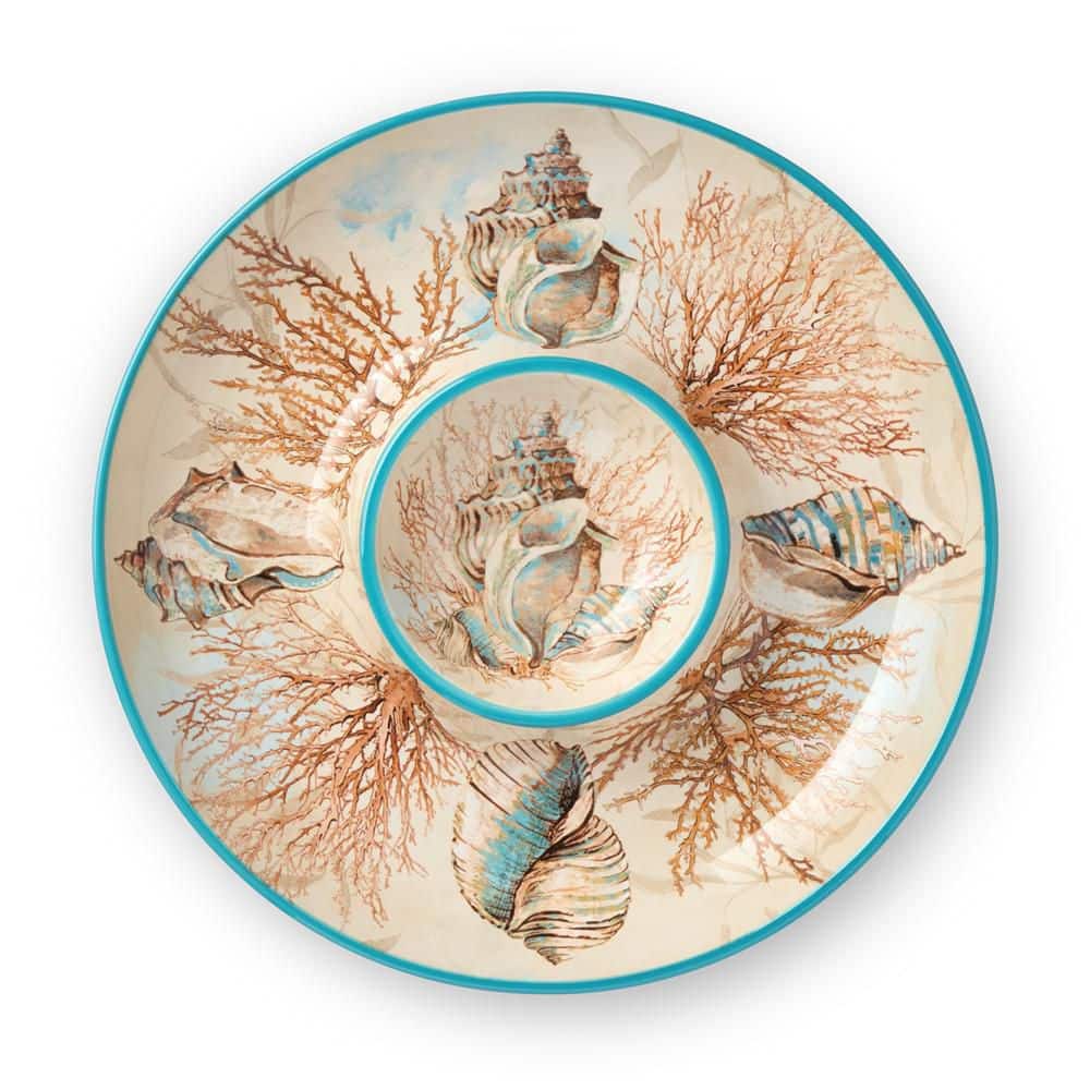 Certified International Escape to the Sea 13.75 in. Multi-Colored ...