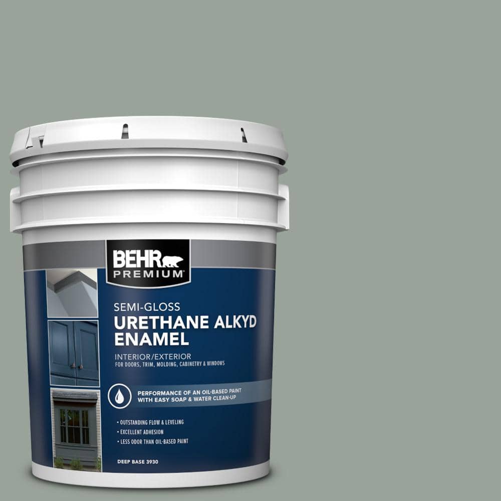 BEHR PREMIUM 5 gal. #700F-4 Pinedale Shores Urethane Alkyd Semi-Gloss ... BEHR PREMIUM 5 gal. #700F-4 Pinedale Shores Urethane Alkyd Semi-Gloss ...