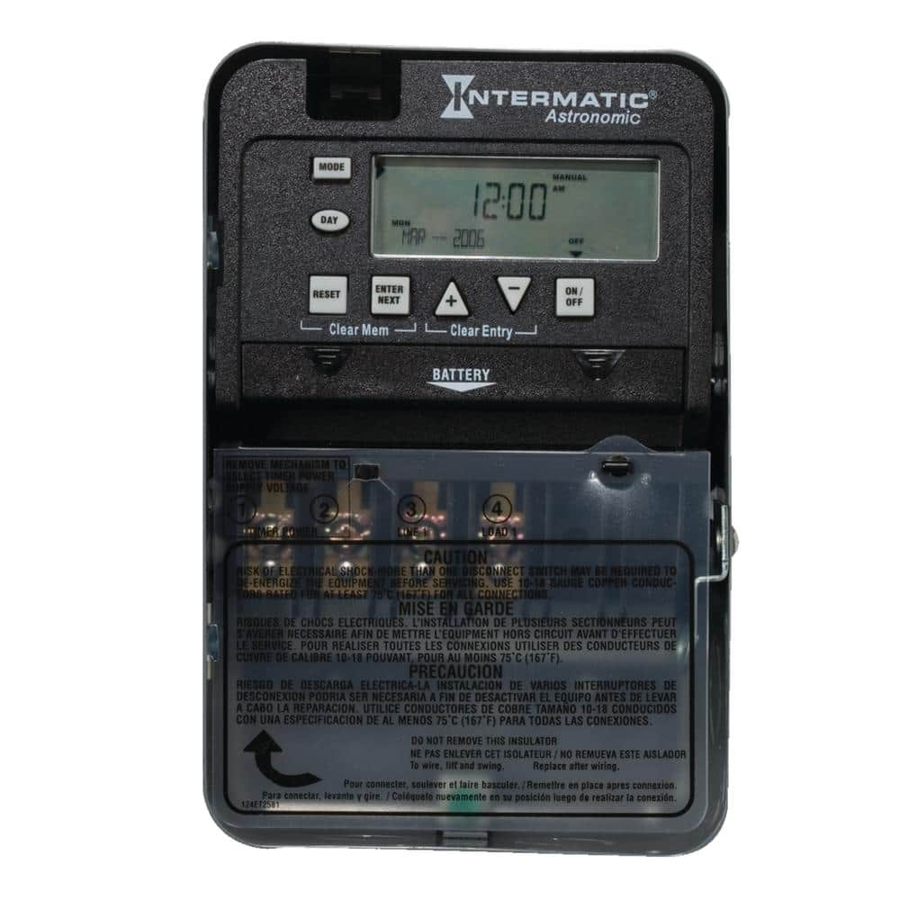 Intermatic 30 Amp 7-Day SPST 1-Circuit Astronomic Time Switch ET8015C ...