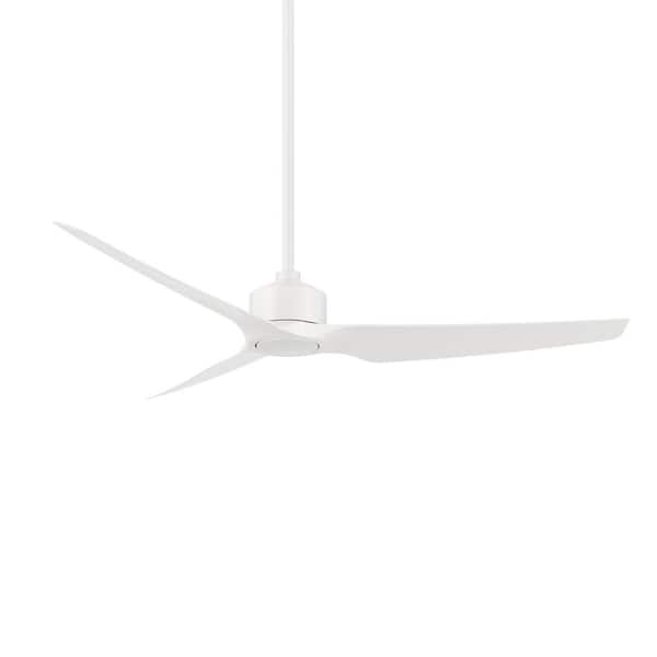 WAC Lighting Stella 60 in. Indoor and Outdoor 3-Blade Smart Matte White ...