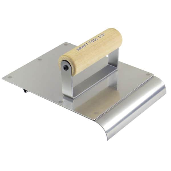 Kraft Tool Co. 6 in. x 8 in. Stainless Steel Hand Edger/Groover with 1/ ...