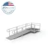 EZ-ACCESS PATHWAY 10 ft. Straight Aluminum Wheelchair Ramp Kit with ...