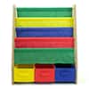 Humble Crew Kids Multi Color Bookshelf 4-Tier Book Storage and Fabric ...