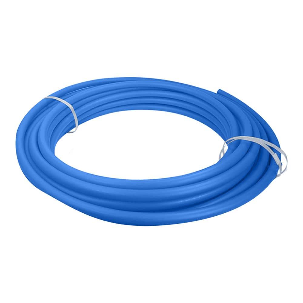 PLUMBFLEX 1 in. x 100 ft. Blue Polyethylene Tubing Potable Water PEX-A ...