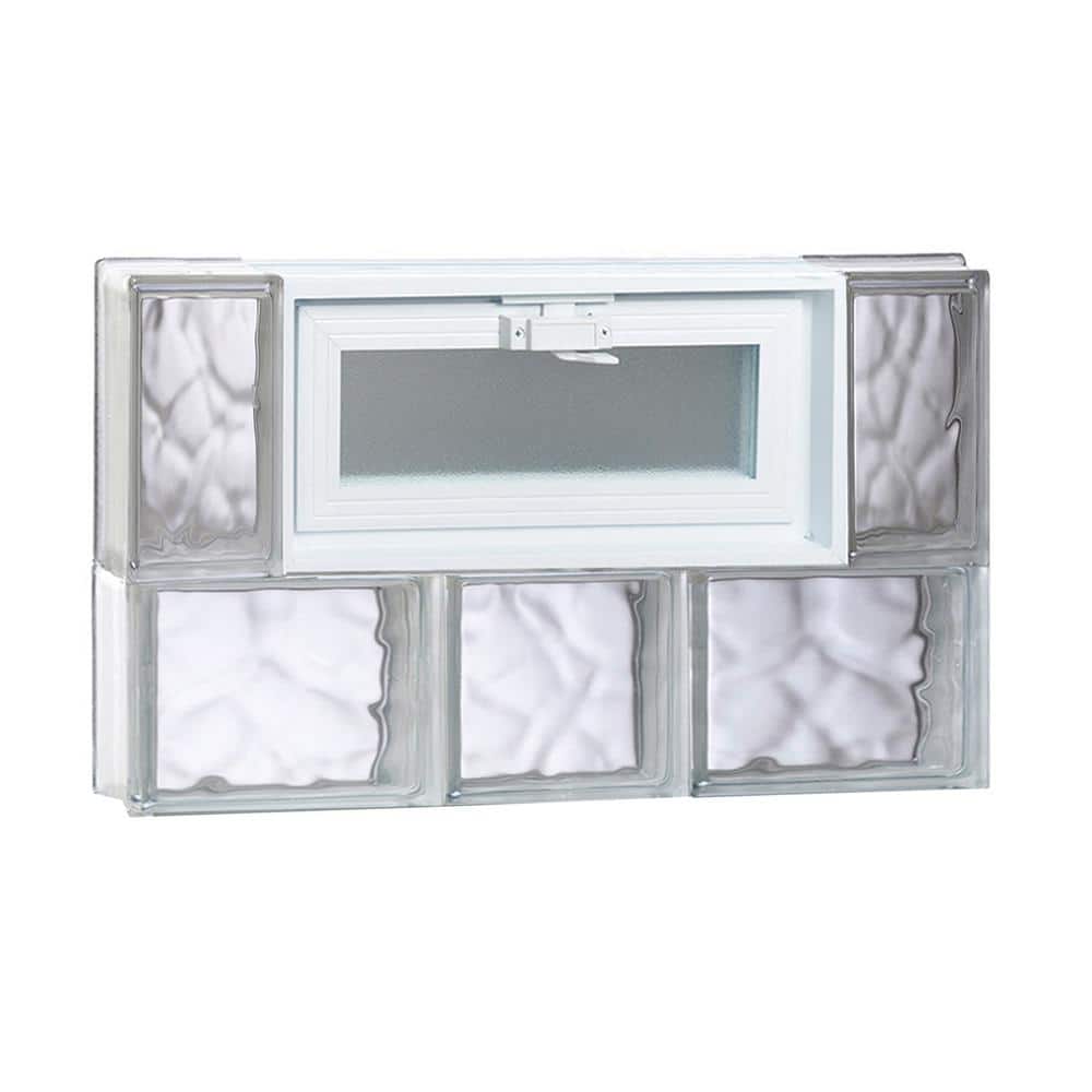 Clearly Secure 21.25 in. x 13.5 in. x 3.125 in. Frameless Wave Pattern ...