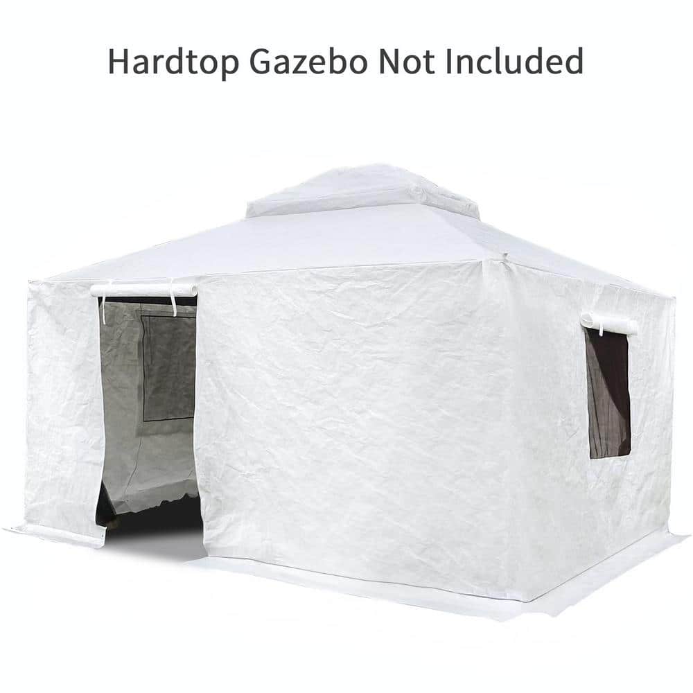 domi outdoor living 12 ft. x 16 ft. Universal Winter Gazebo Cover for ...