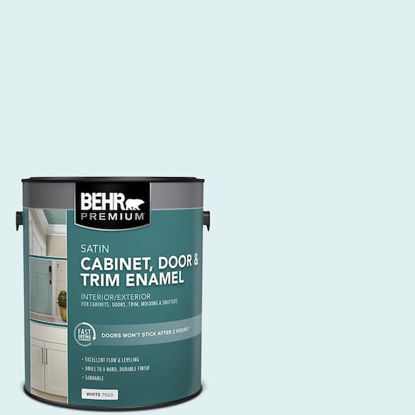 BEHR PREMIUM 1 gal. #M480-1 Helium Satin Enamel Interior/Exterior ...