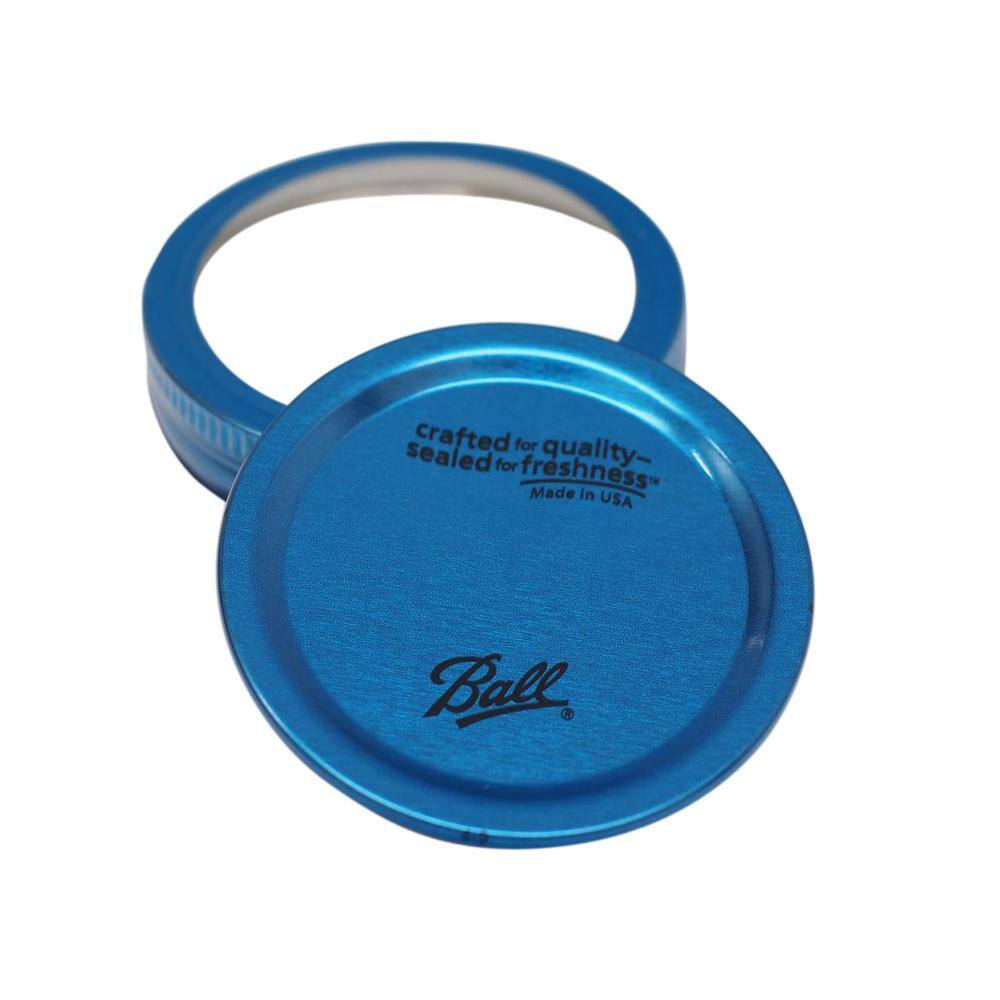 Ball Collection Elite Blue Regular Mouth Lids and Bands (Pack of 6 ...