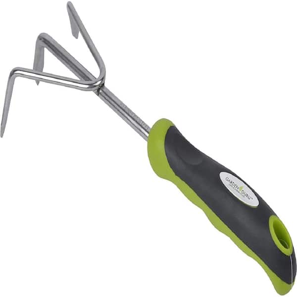 GARDEN GURU Hand Cultivator Rake Tiller Tool-Stainless Steel GG ...