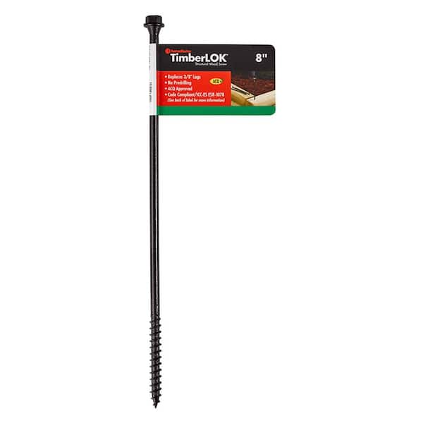 FastenMaster TimberLOK 8 in. Structural Wood Screw (Single Fastener ...
