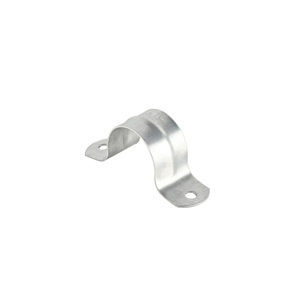 Everbilt 3/4 in. Galvanized Tube Strap, 2 Hole - 10 Pack 5012020034 ...
