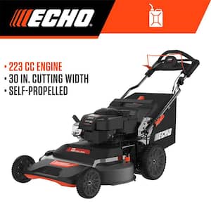 DEWALT 28 in. 224cc E-GOV Engine 3-in-1 Gas RWD Self-Propelled Lawn ...