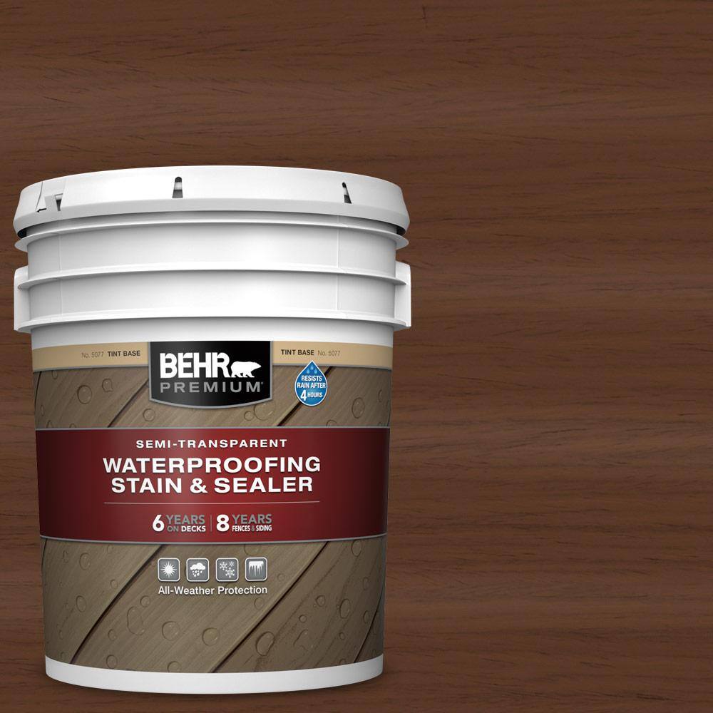 Reviews for BEHR PREMIUM 5 gal. #ST-135 Sable Semi-Transparent ...