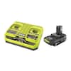 RYOBI ONE+ 18V 2.0 Ah Battery and Dual Port Charger Kit PSK201 - The ...