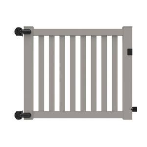 Barrette Outdoor Living Yukon Straight 5 ft. W x 4 ft. H White Vinyl Un ...