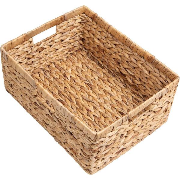 Brown 16 in. x 7 in. Wicker Decorative Basket 1-Pack LINBQ461 - The ...