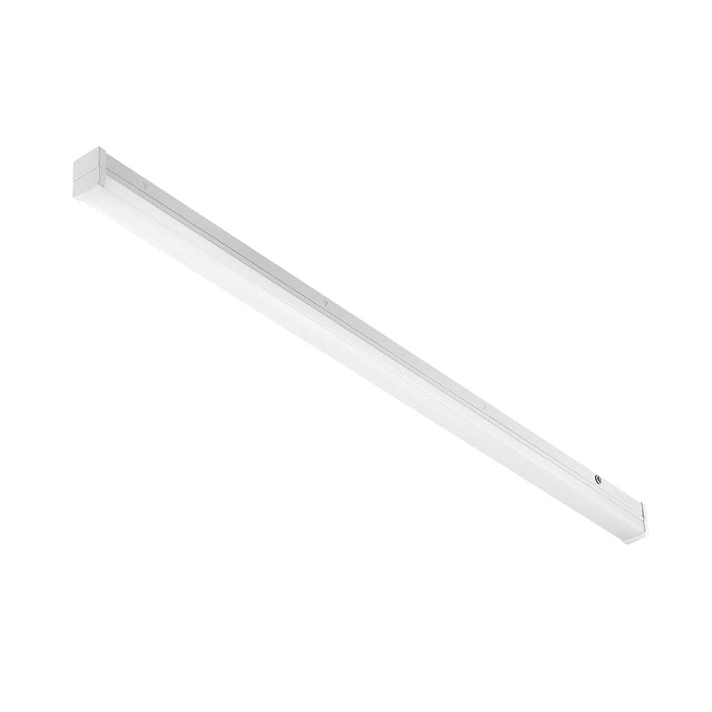 ETI LIGHTING 1-Pack 4 ft. 33-Watt Integrated LED White Strip Light ...