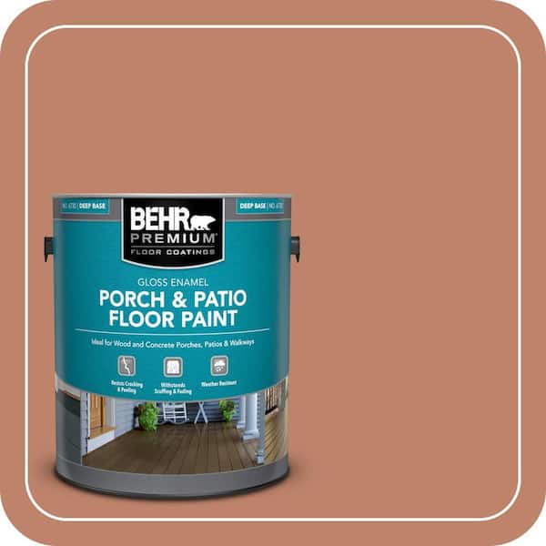 BEHR PREMIUM 1 gal. #PFC-13 Sahara Sand Gloss Enamel Interior/Exterior ...