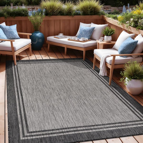 Gray outdoor rug store