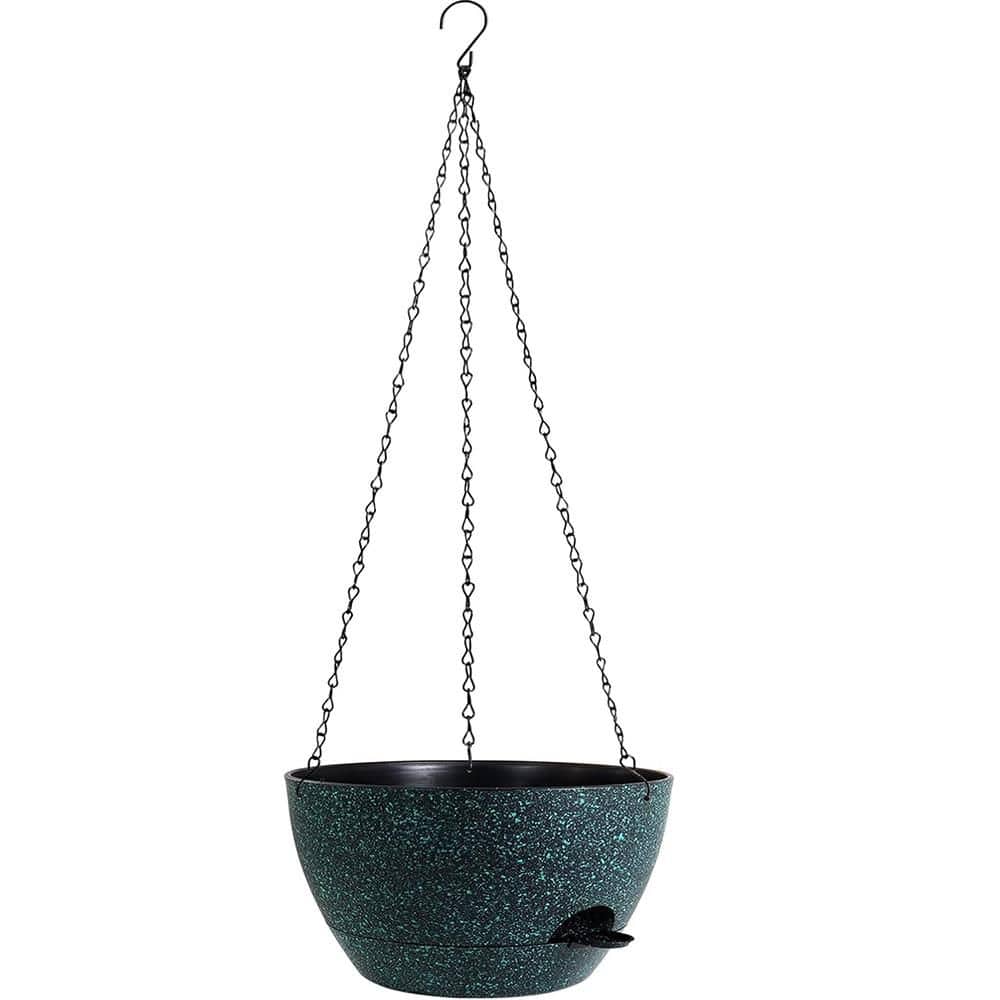 12 Inch Hanging Baskets 2 PC with Chains, Self-Watering Hanging ...