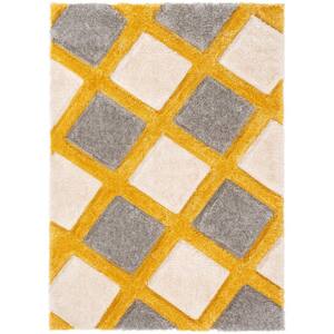 Well Woven San Francisco Bevel Yellow Modern Geometric Abstract Shapes ...