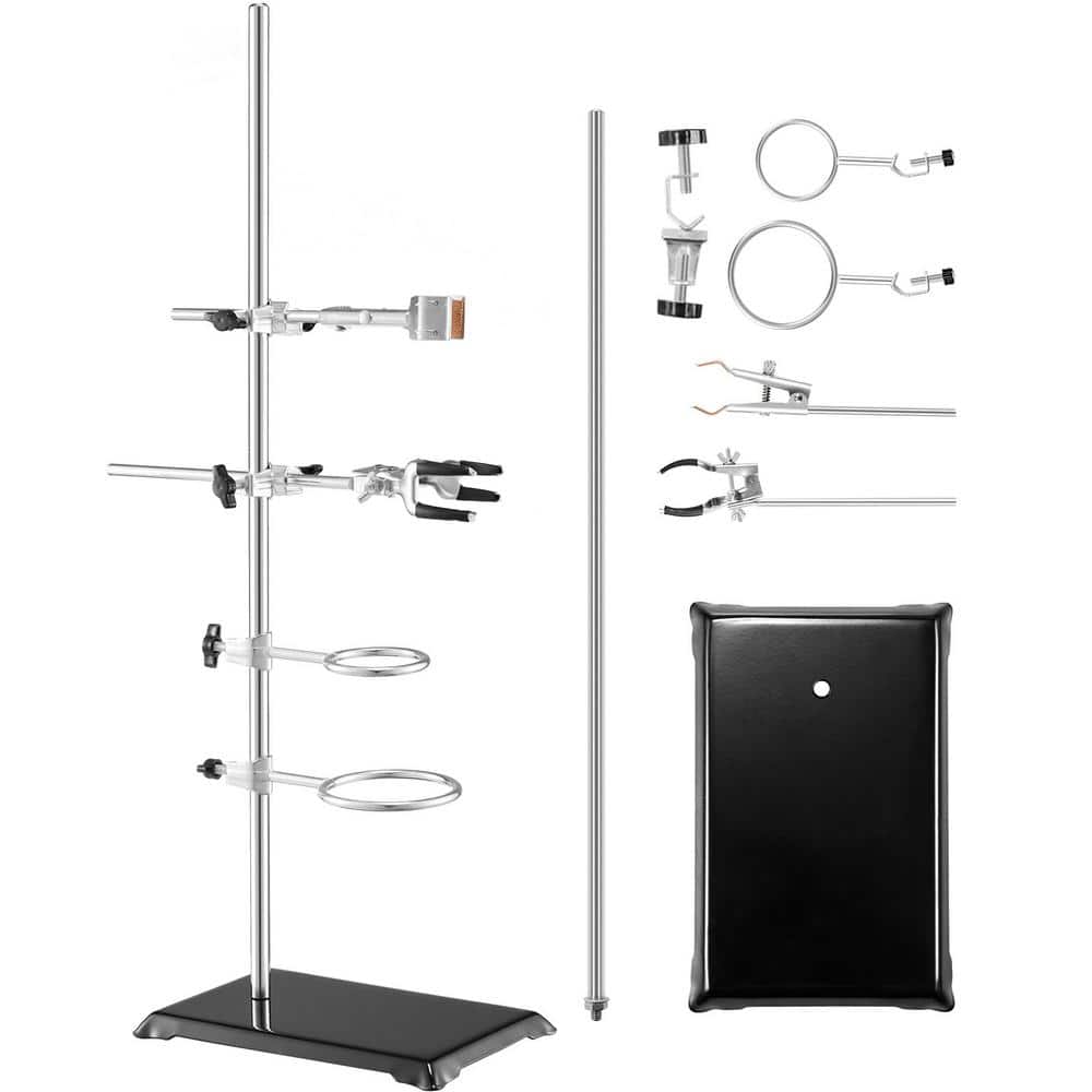 SKYSHALO Lab Stand Support, Laboratory Retort Stand 2 Sets, Steel Lab ...