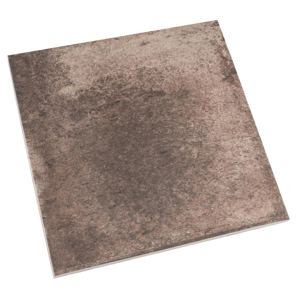 Merola Tile D'Anticatto Marrone 8-3/4 in. x 8-3/4 in. Porcelain Floor ...