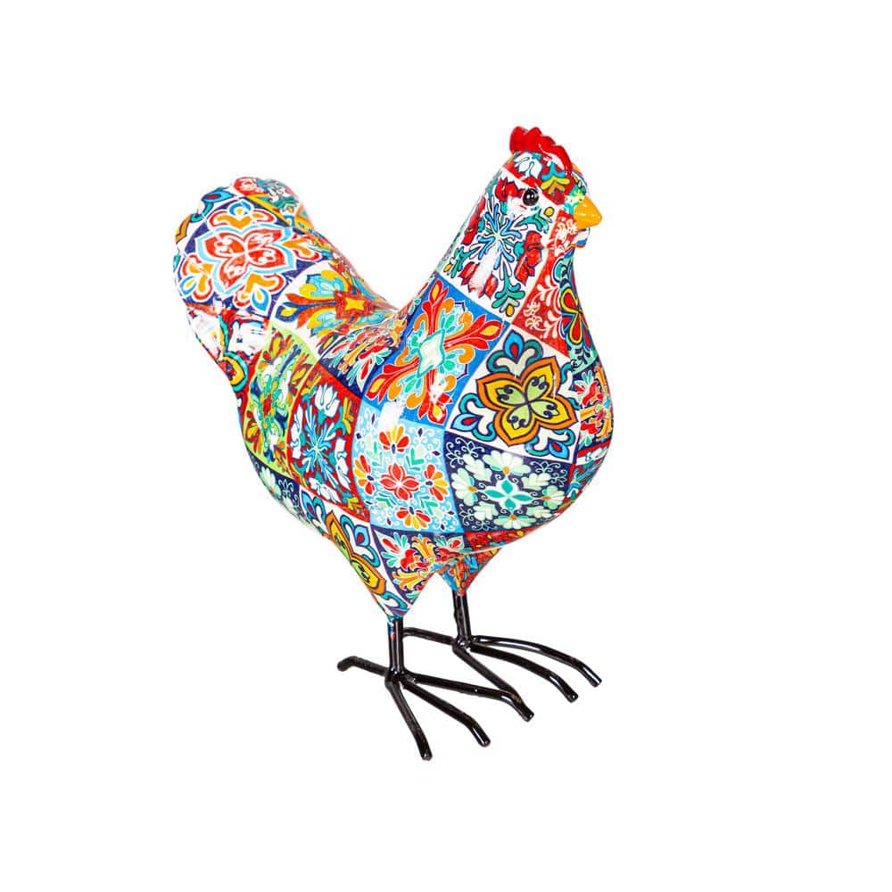 Evergreen Enterprises Resin Rooster and Hen Garden Statue (Set of 2 ...