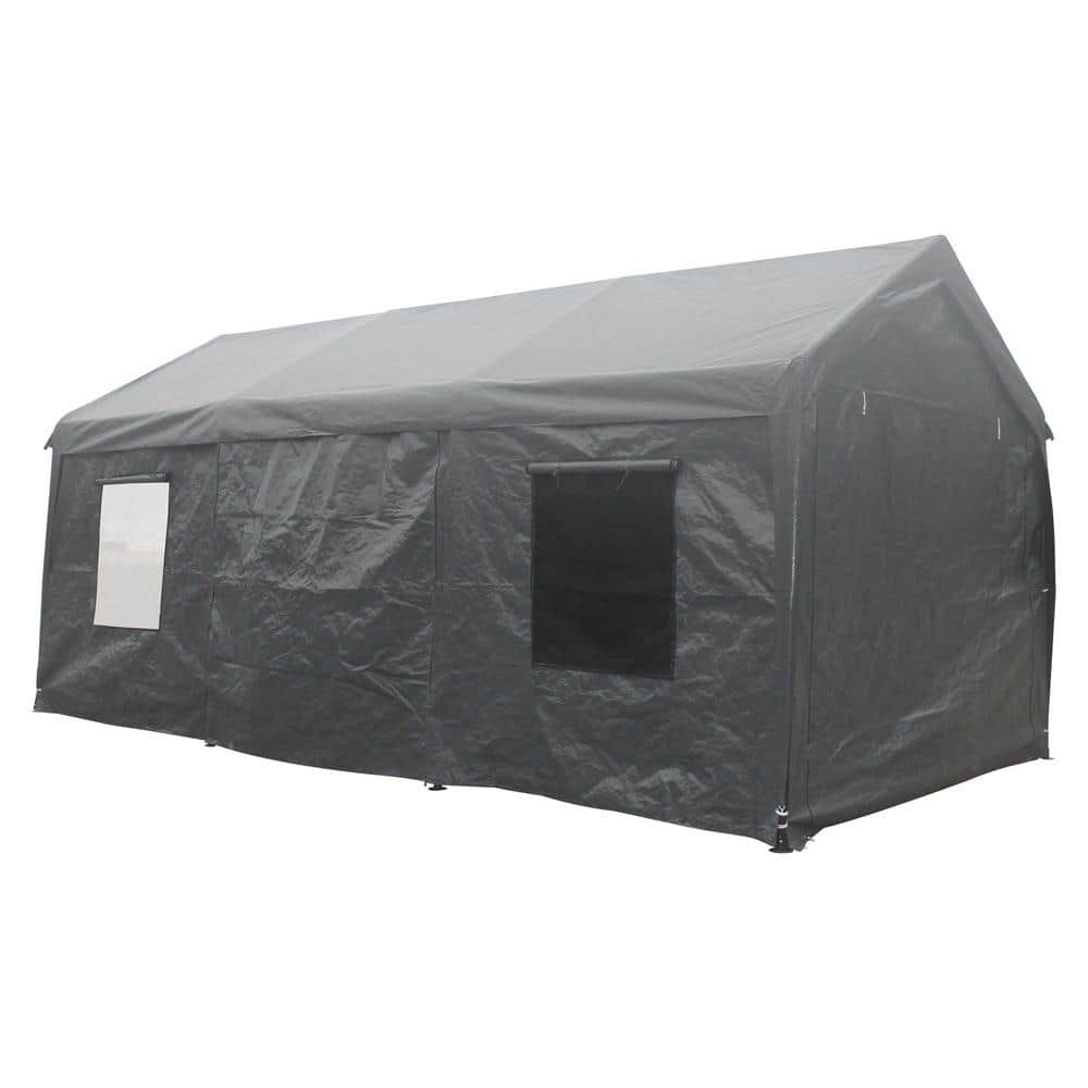 Zeus & Ruta 10 ft. x 20 ft. Pop Up Canopy Outdoor portable garage ...