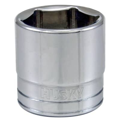 Husky 3/8 in. Drive 16 mm 6-Point Metric Standard Socket-H3D6P16MM ...