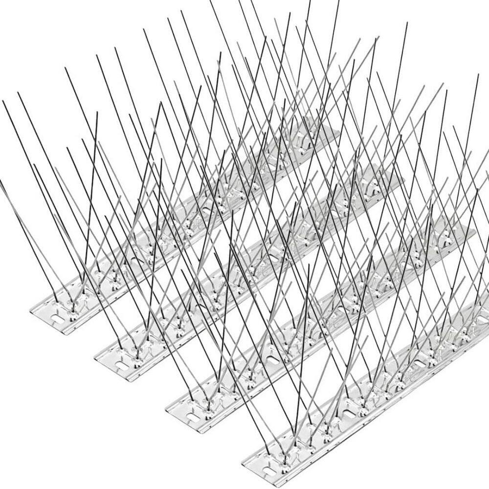 Phewnyzo Stainless Steel Bird Spikes Easy Install Metal Bird Spikes ...