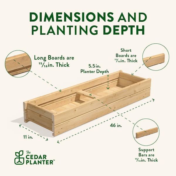 Planter Box Plans Cedar Fence Boards DIY Raised Garden Bed With Cedar