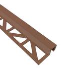 DURAL Durosol Profile 1/2 in. L Angle Textured Pewter Metal Tile Edge ...