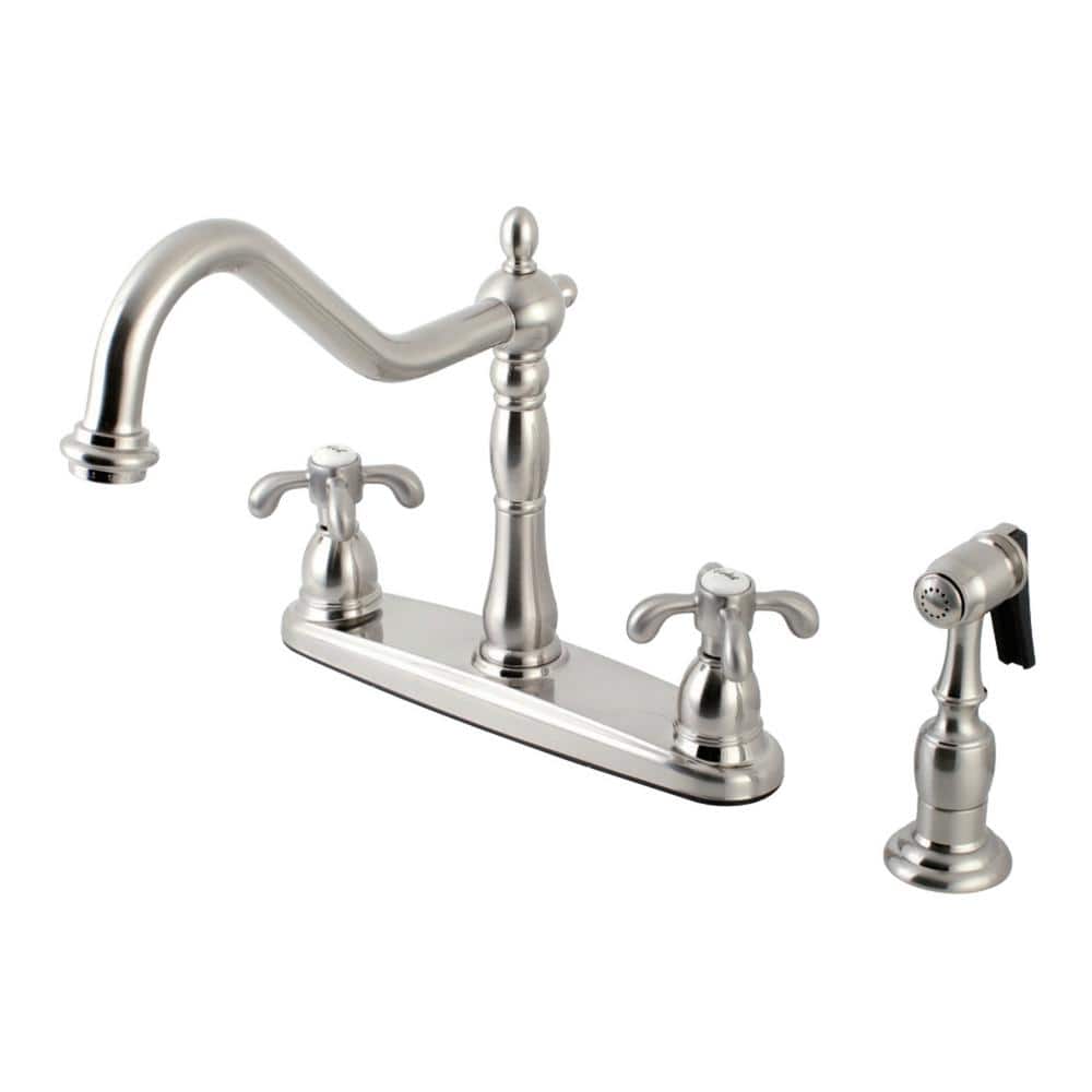 Kingston Brass French Country 2-Handle Standard Kitchen Faucet with ...
