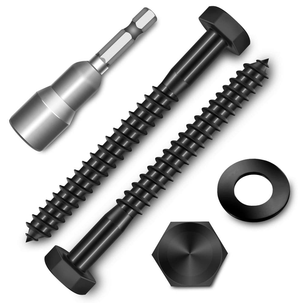 MarySino 5/16 in. x 3 in. Black Oxide Stainless Steel Hex Button Head ...