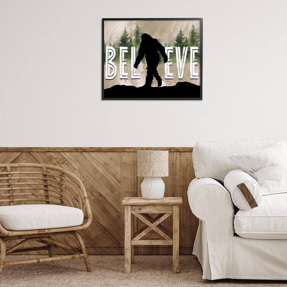 Stupell Industries Believe Rustic Mythical Creature by Nicole DeCamp ...