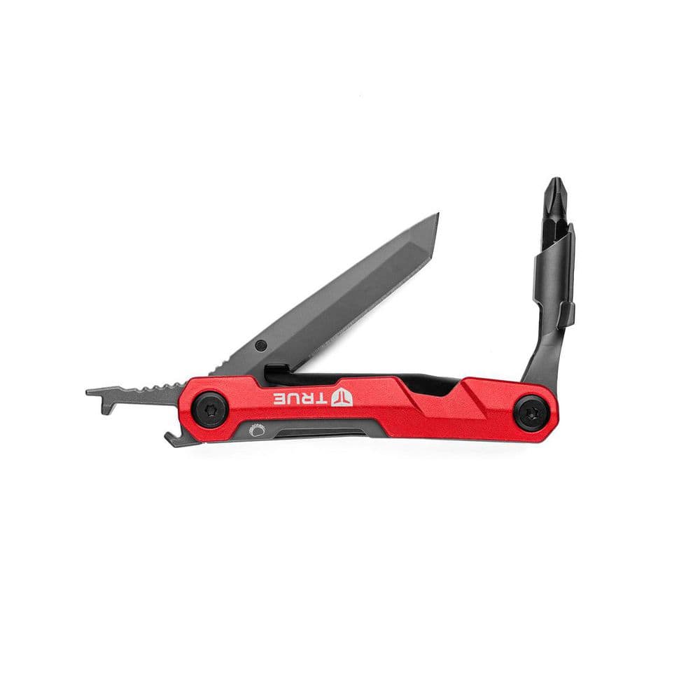 TRUE 5-IN-1 2.75in KNIFE AND BLOCK MULTI-TOOL WITH TITANIUM FINISH TRU ...
