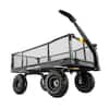 GORILLA CARTS 900 lb. Heavy-Duty Steel Utility Garden Cart, 4 cu. ft ...