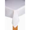 Lintex Oxford 60 in. x 84 in. White 100% Polyester Tablecloth 421525 ...