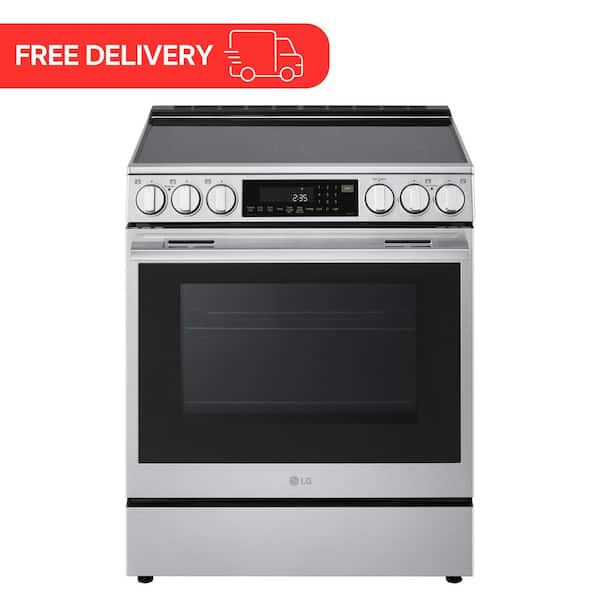 LG 6.3 cu. ft. Smart Slide-In Electric Range with ProBake Convection ...