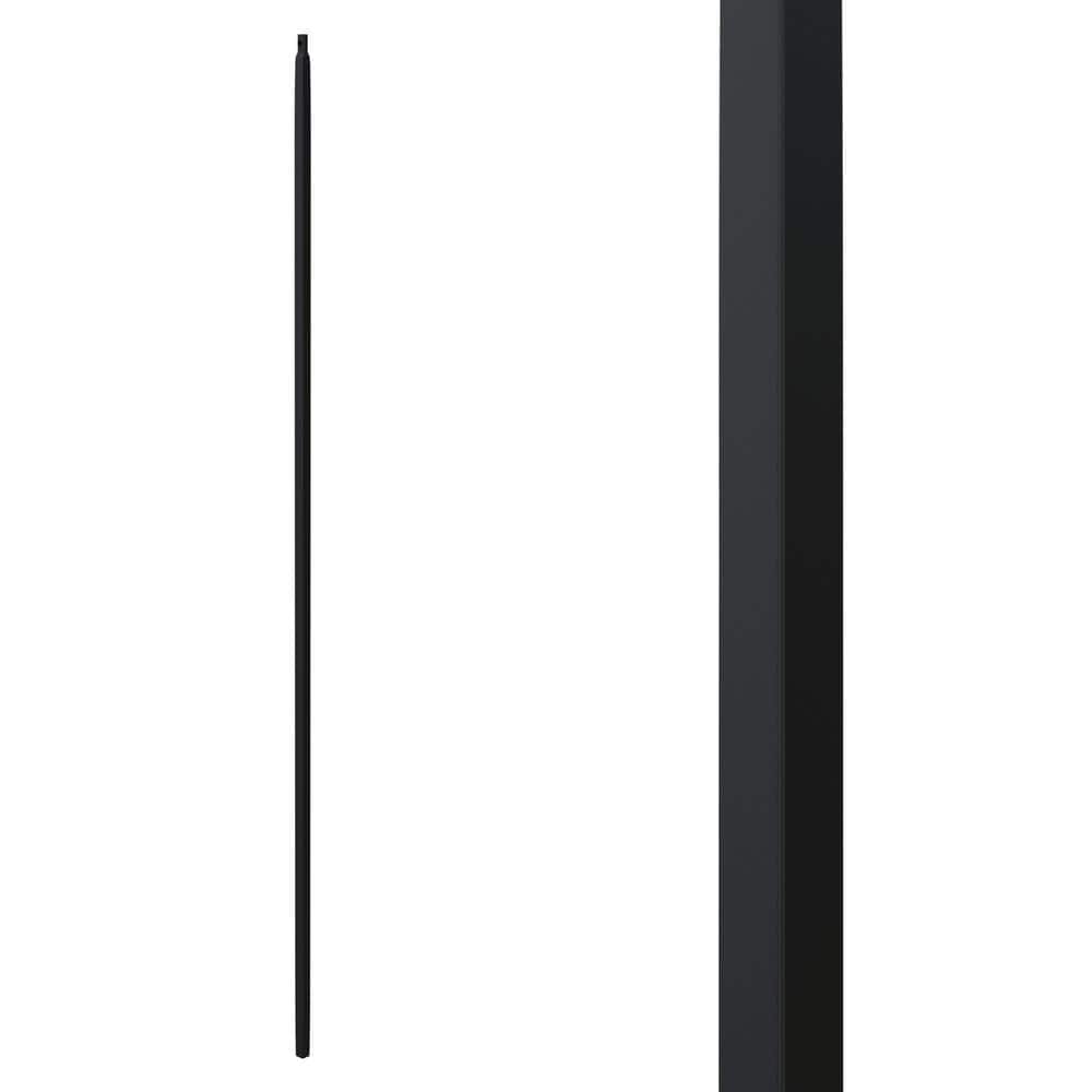 Reviews for EVERMARK Stair Parts 44 in. x 1/2 in. Satin Black Plain ...