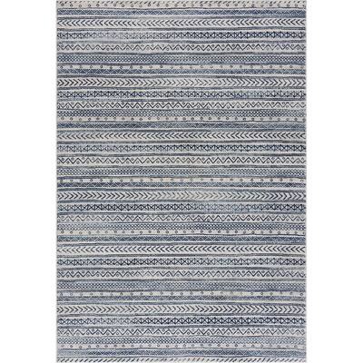 Rug Branch Havana Navy Blue 3 ft. 9 in. x 5 ft. 6 in. Traditional ...