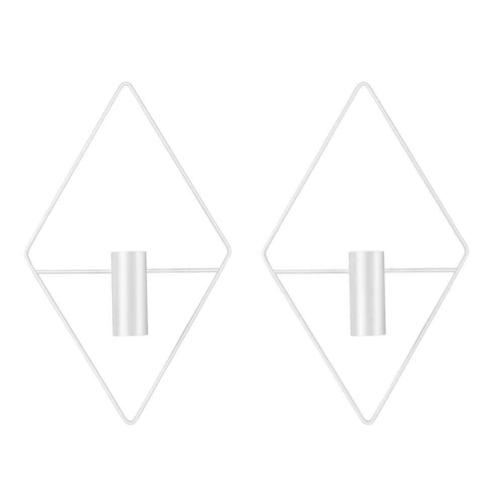 Angel Sar 10 in. x 5 in. White Metal Hanging Planters with Artificial ...