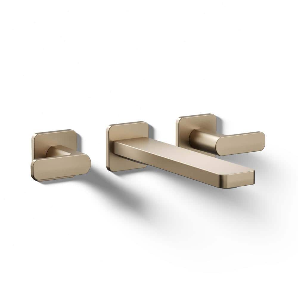 KOHLER Parallel Wall-Mount Bathroom Sink Faucet Trim 1.2 Gpm in Vibrant ...