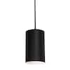 AFX Tyke 1-Light Black Shaded Pendant Light TYKP04MBBK - The Home Depot
